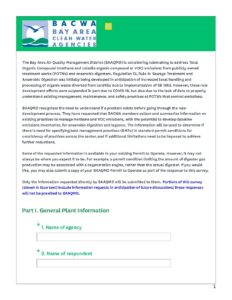 Methane and VOC Survey - PDF Version - Bay Area Clean Water Agencies